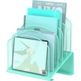 Delifox Inclined Desk File Organizer,Vertical File Folder Holder Stand ...