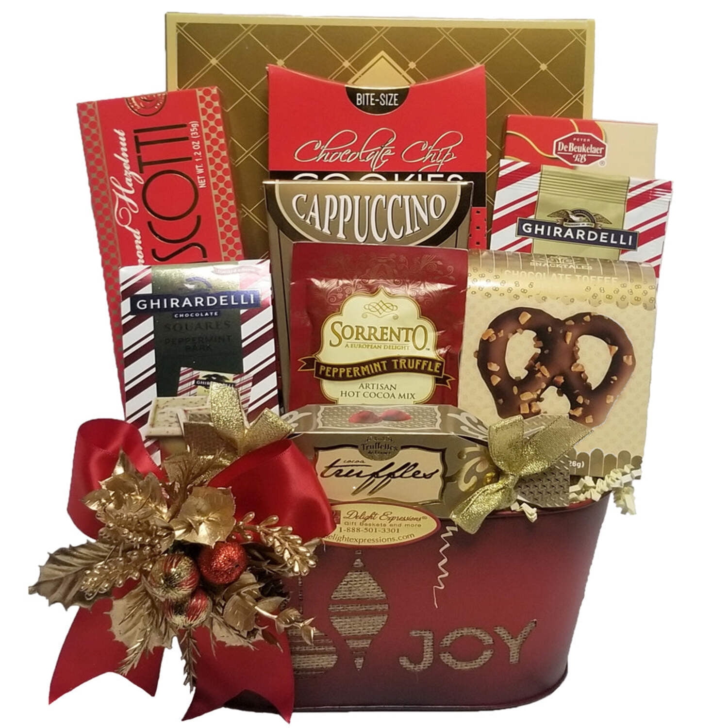 Delight Expressions® "Joy to the World" Holiday Christmas Gift Basket ...