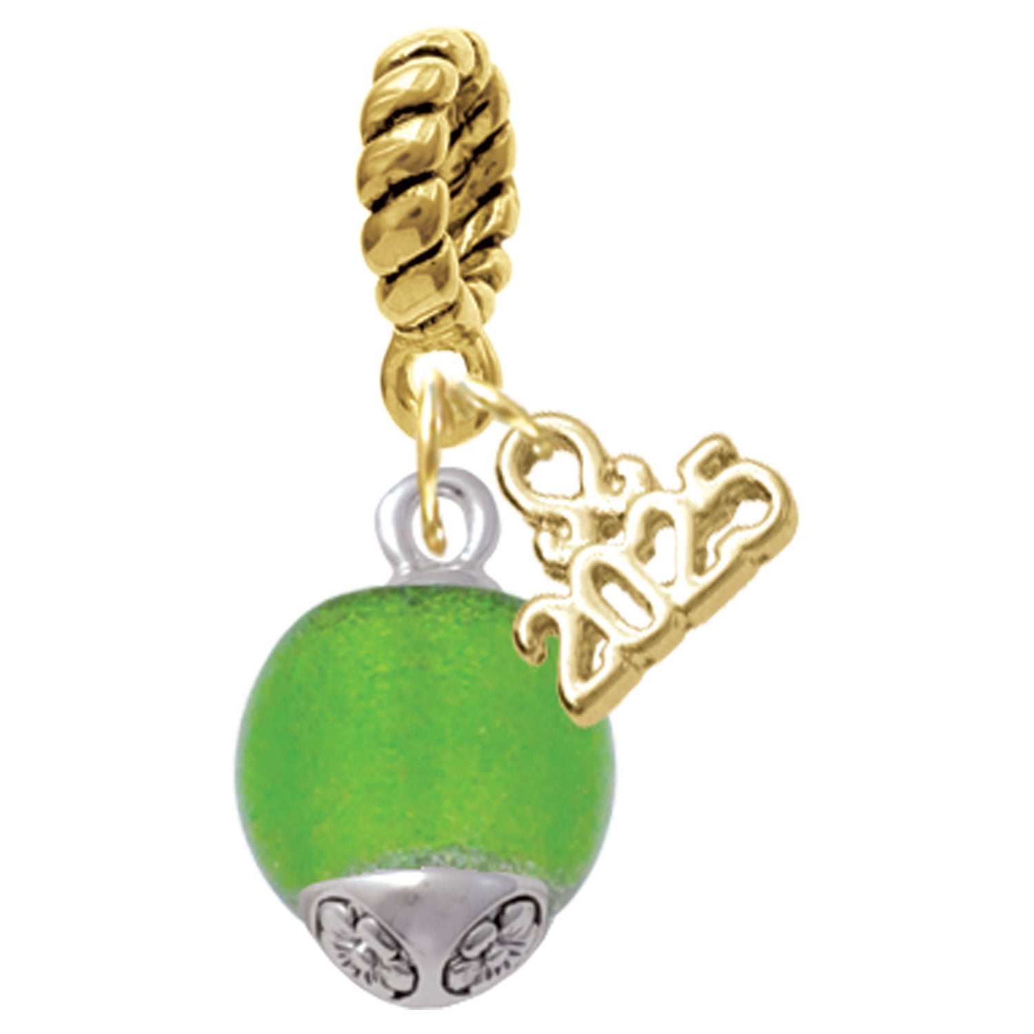 Delight Jewelry 12mm Lime Green - Roller Spinner with Silver-tone ...