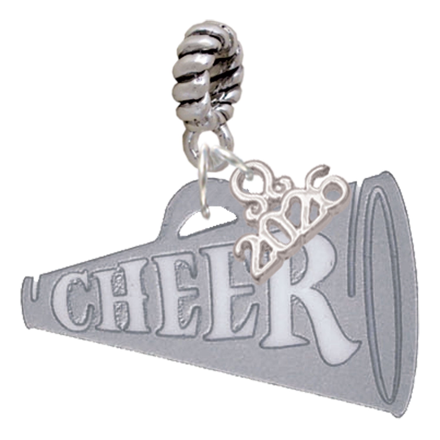 Delight Jewelry Acrylic Large Silver-tone Cheer Megaphone - Silver ...