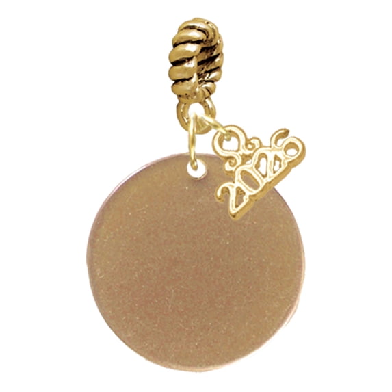 Delight Jewelry Acrylic Medium Disc Gold-tone - Goldtone Plated Rope ...