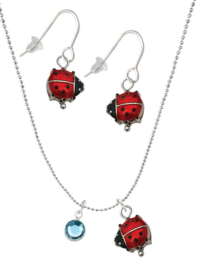 Delight Jewelry Crystal Hot Blue Channel Drop Red Lucky Ladybug ...