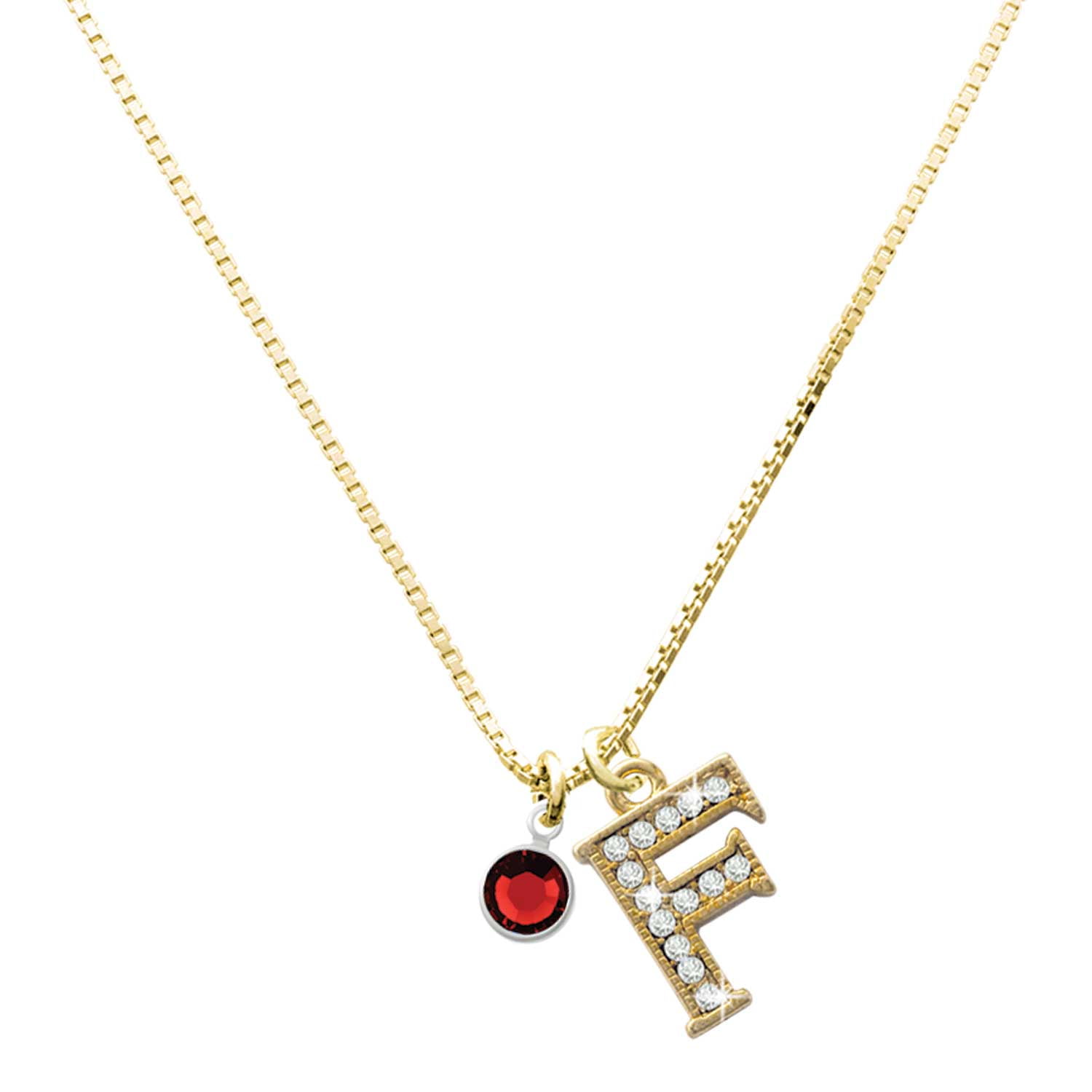 Delight Jewelry Crystal Red Channel Drop - Large Goldtone Crystal ...
