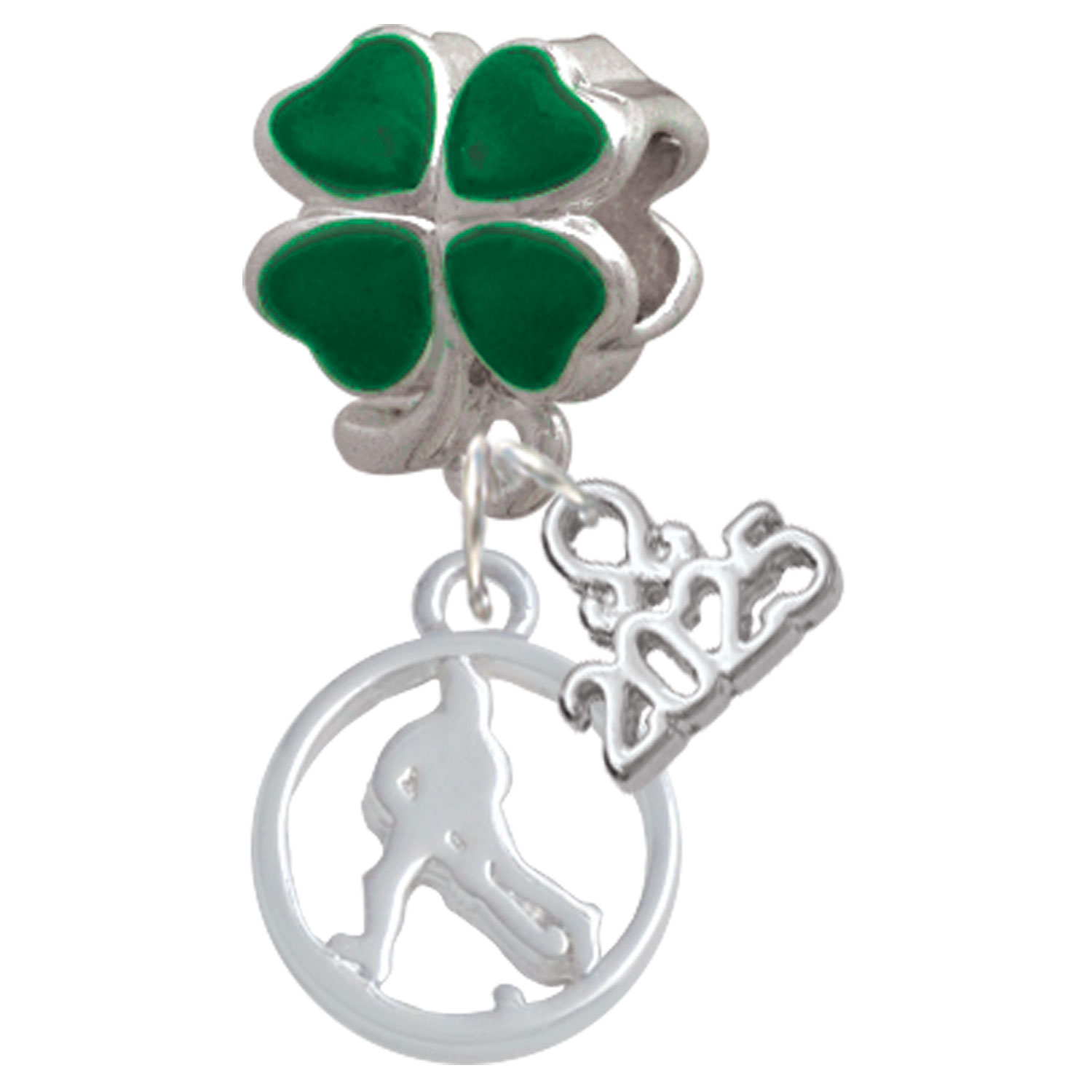 Delight Jewelry Field Hockey Player Silhouette in 1/2'' Disc - Good ...