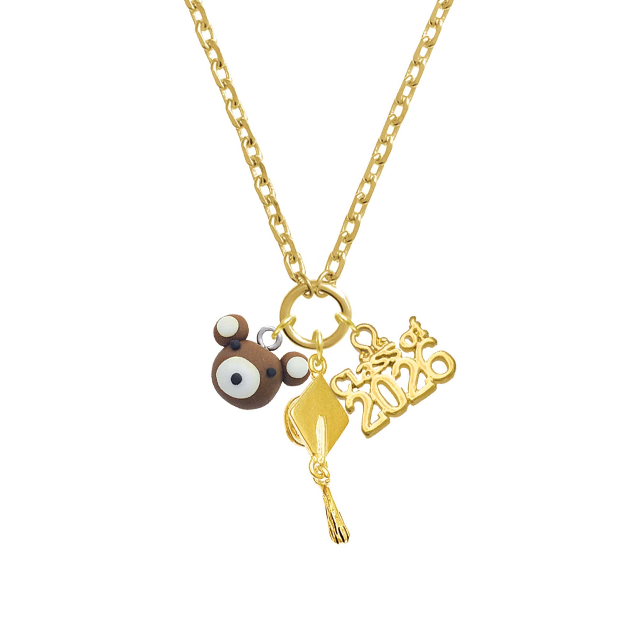 Delight Jewelry Fimo Clay Teddy Bear - Gold-tone Class of 2026 ...