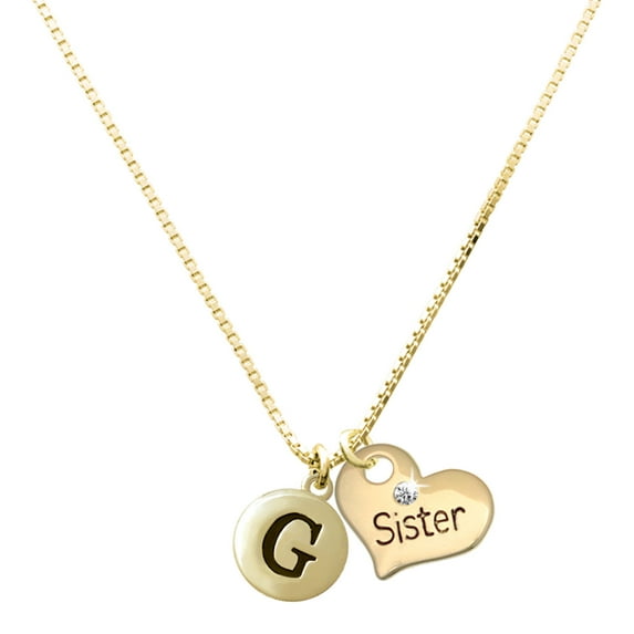 Delight Jewelry Gold-tone Capital Letter - G - Pebble Disc - Large ...