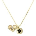 Delight Jewelry Gold-tone Capital Letter - & - Pebble Disc - Large ...