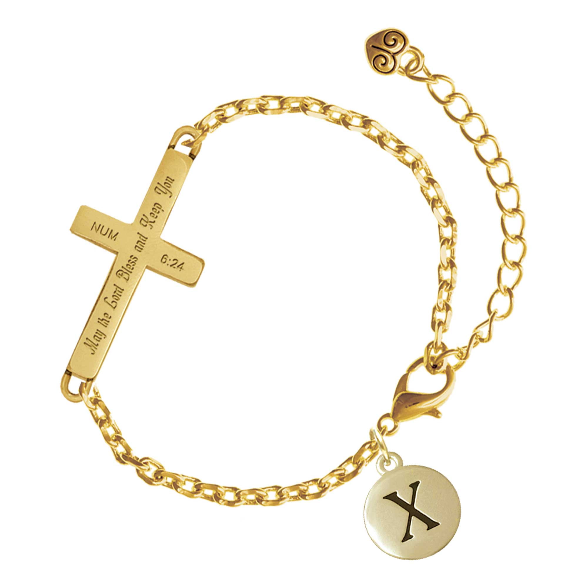 Delight Jewelry Gold-tone Capital Letter - X - Pebble Disc - Gold Tone ...