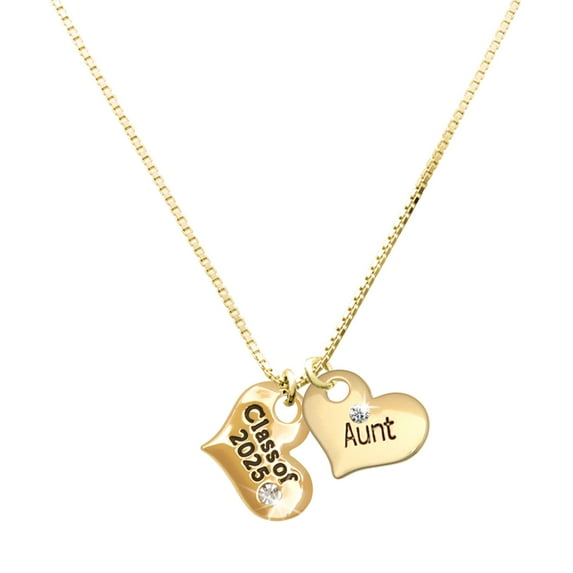 Delight Jewelry Gold-tone Class of 2025 Heart - Large Goldtone Aunt ...