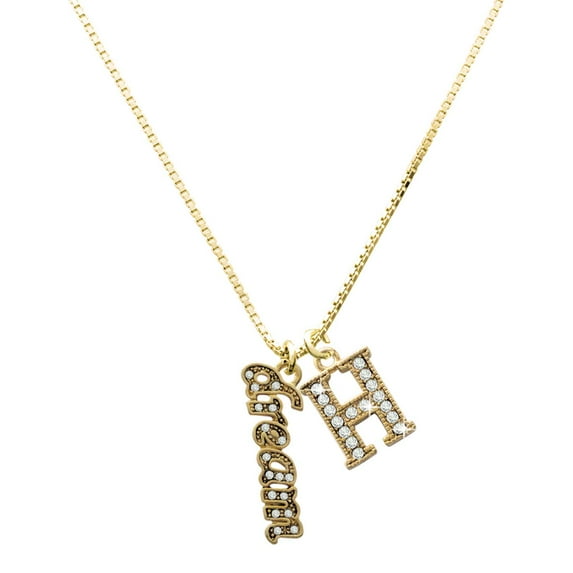 Delight Jewelry Gold-tone Crystal Script ''Dream'' - Large Goldtone ...