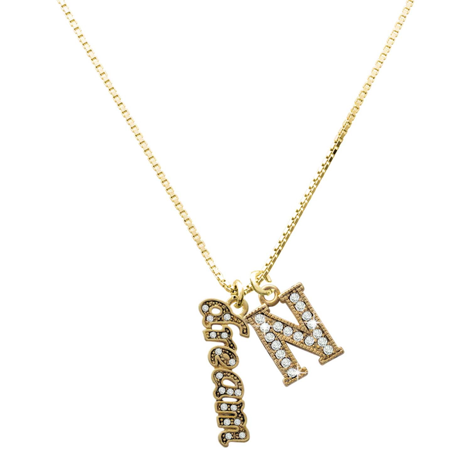 Delight Jewelry Gold-tone Crystal Script ''Dream'' - Large Goldtone ...