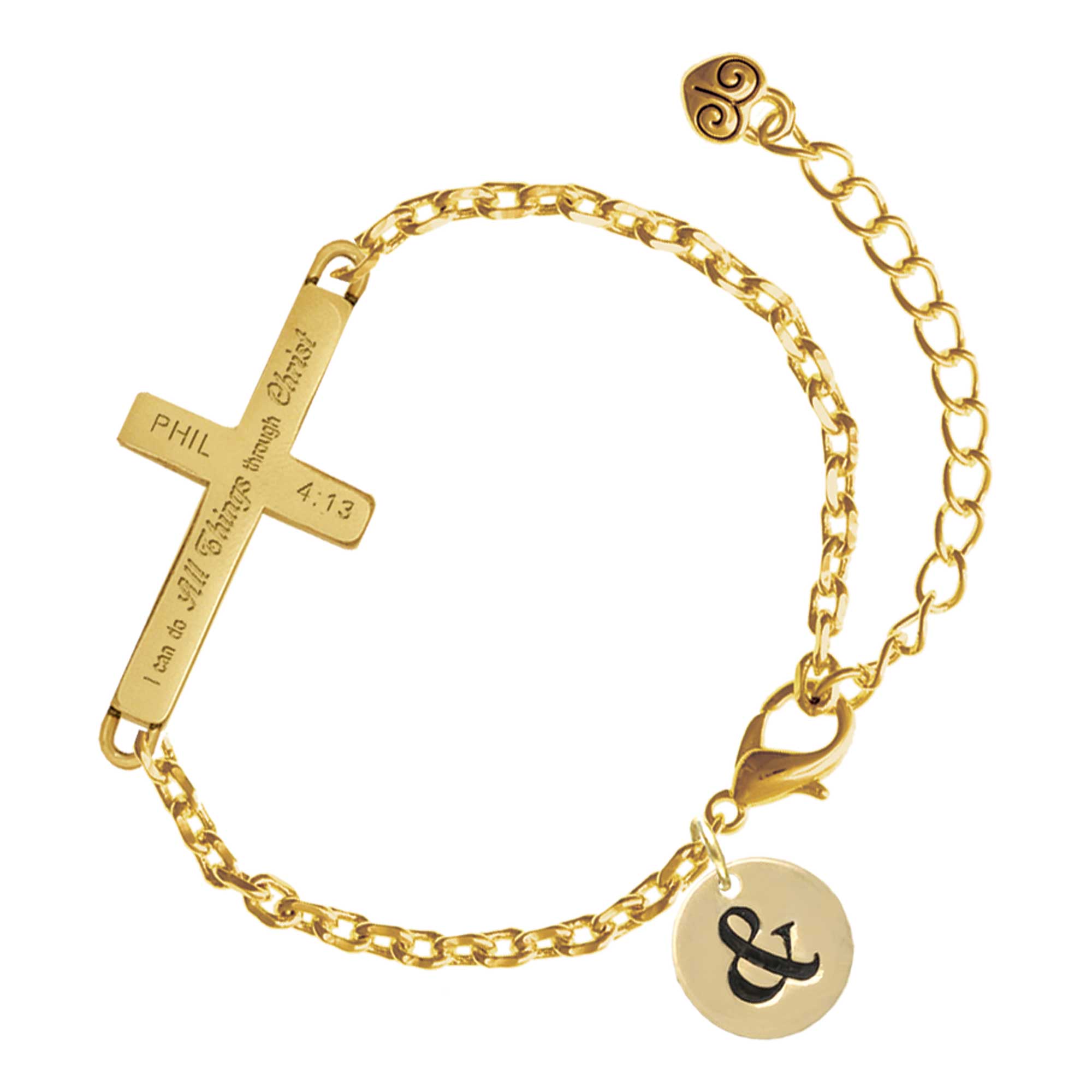 Delight Jewelry Gold-tone Disc 1/2'' - Symbol - Ampersand - & - Gold ...