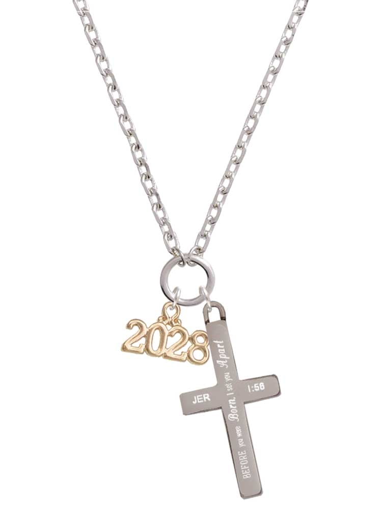 Delight Jewelry Gold-tone Horizontal Year 2028 I Set You Apart Engraved ...