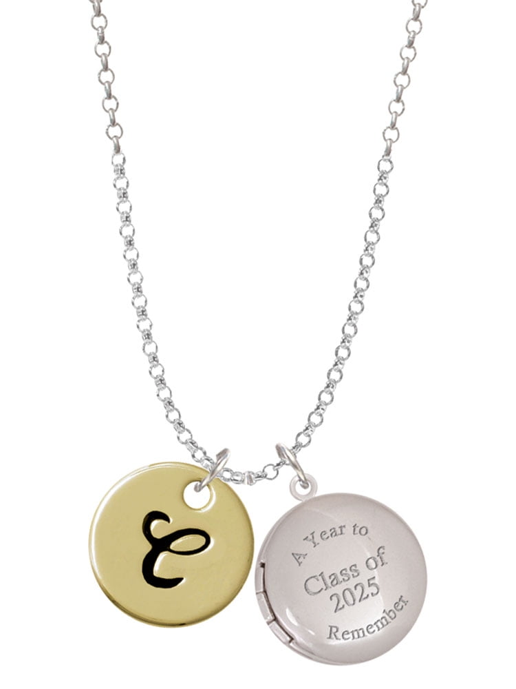 Delight Jewelry Gold-tone Large Disc Letter - C - 3/4'' - Class of 2025 ...