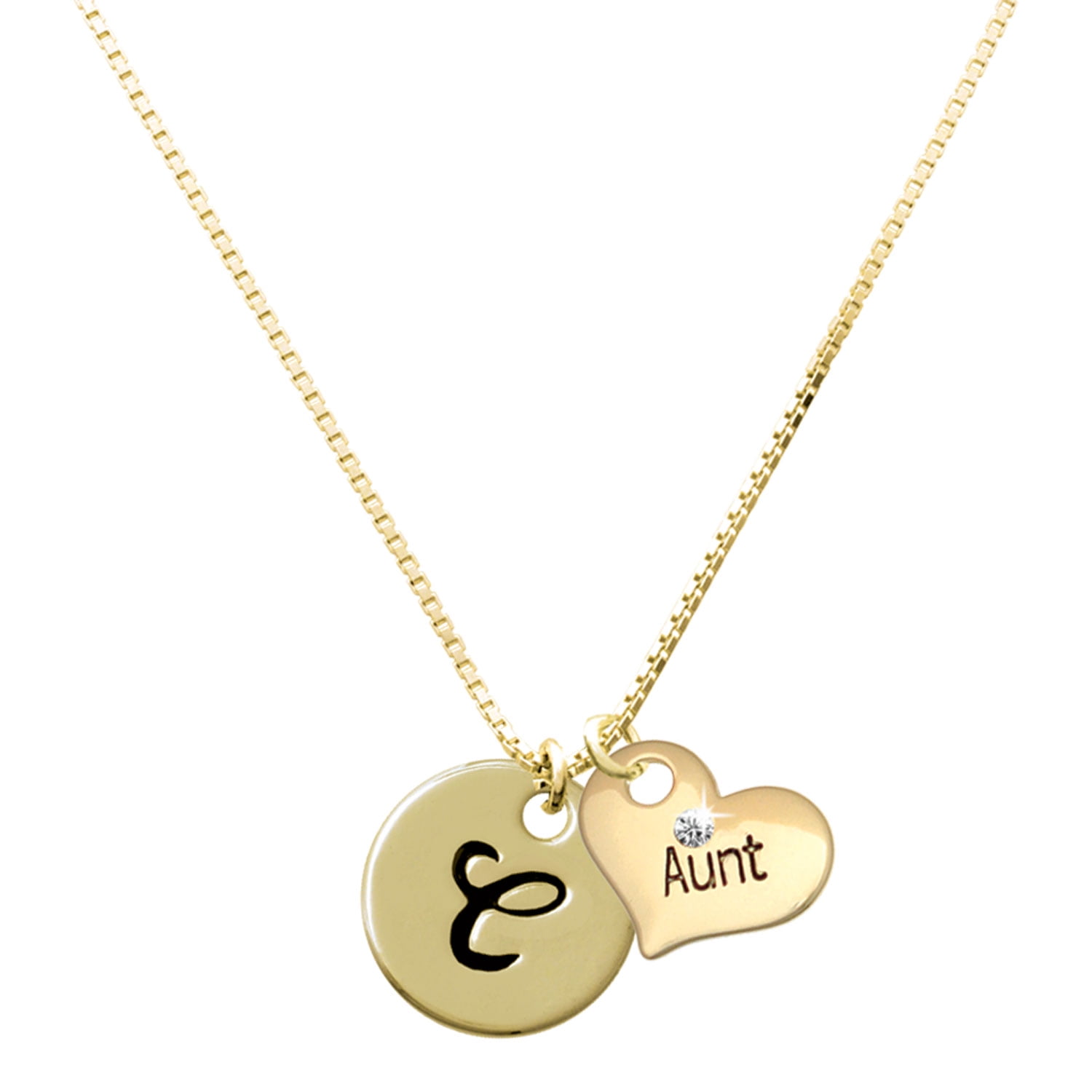 Delight Jewelry Gold-tone Large Disc Letter - C - 3/4'' - Large ...
