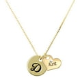 Delight Jewelry Gold-tone Large Disc Letter - D - 3/4'' - Large ...