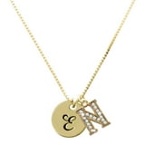 Delight Jewelry Gold-tone Large Disc Letter - E - 3/4'' - Large ...
