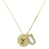 Delight Jewelry Gold-tone Large Disc Letter - E - 3/4'' - Large ...