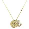 Delight Jewelry Gold-tone Large Disc Letter - E - 3/4'' - Large ...