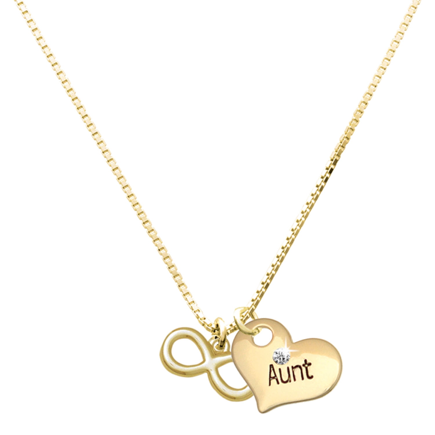 Delight Jewelry Gold-tone Medium Infinity Sign - Large Goldtone Aunt ...