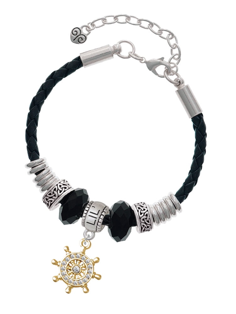 Delight Jewelry Goldtone Crystal Ship Wheel - Direction Big Sister ...