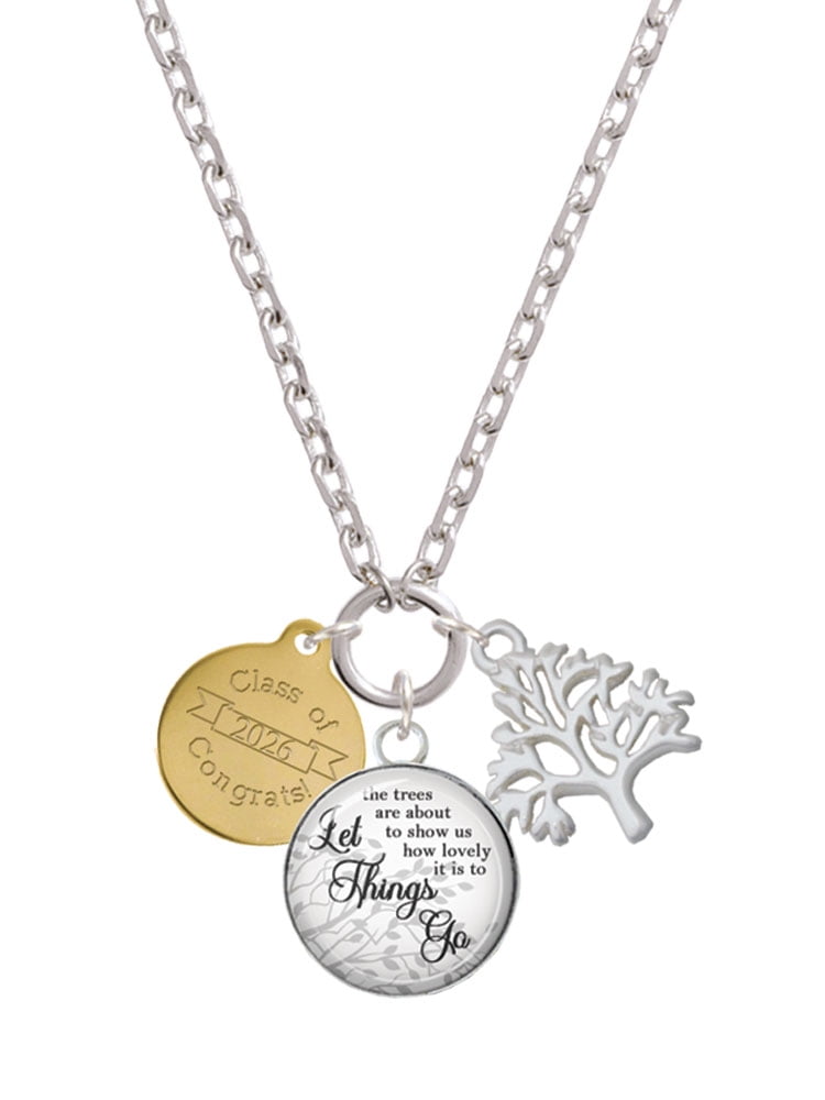 Delight Jewelry Goldtone Engraved Class of 2026 Let Things Go Fall Zoey ...