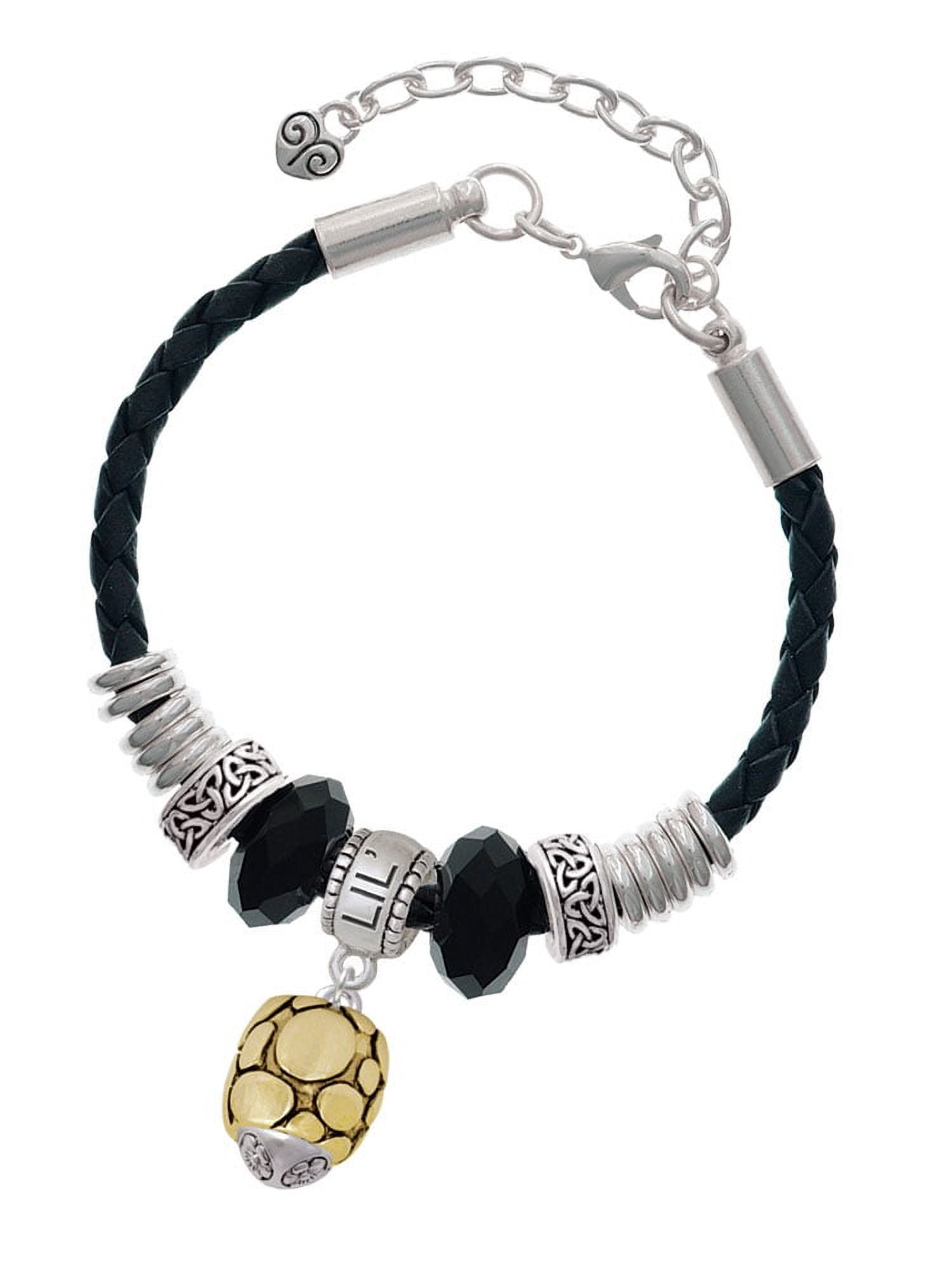 Delight Jewelry Goldtone Flat Pebbles Spinner Lil Sister Celtic Knot ...