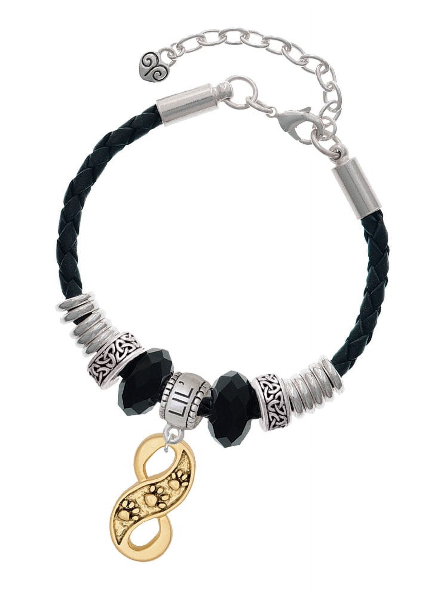 Delight Jewelry Goldtone Paw Prints Infinity Lil Sister Celtic Knot ...