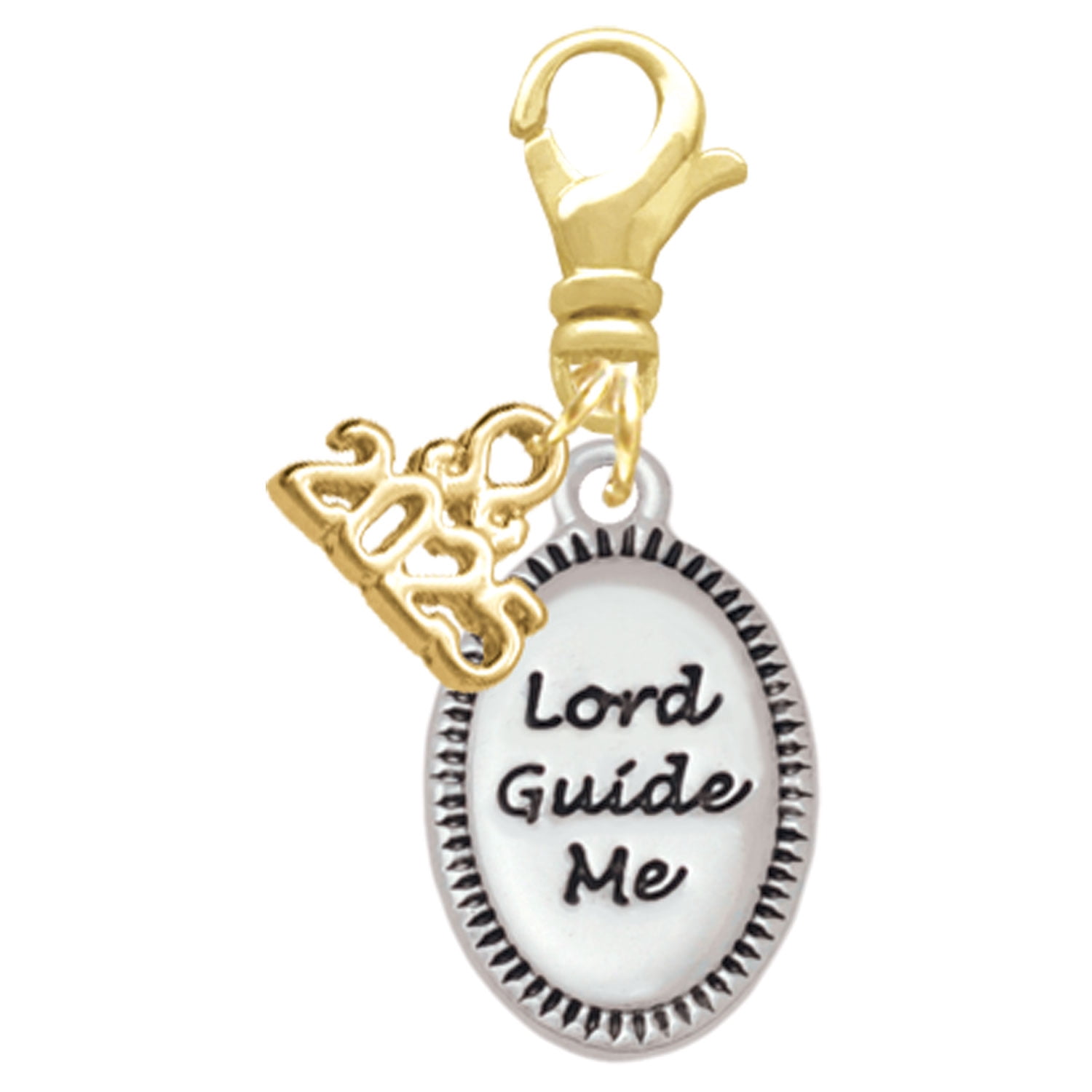 Delight Jewelry Lord Guide Me - Gold-tone Clip on Charm with Mini Year ...