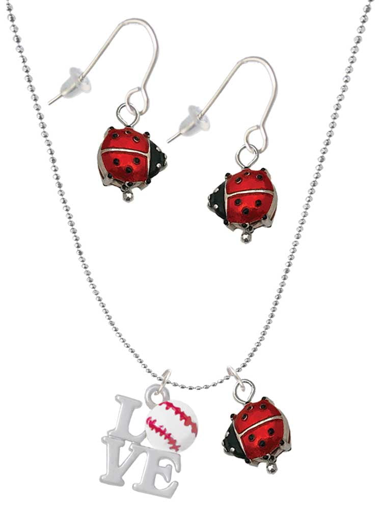 Delight Jewelry Love with Baseball Red Lucky Ladybug Necklace and ...