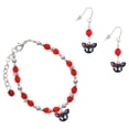 Delight Jewelry Red Beaded Bracelet and Earring Set, featuring Fimo ...