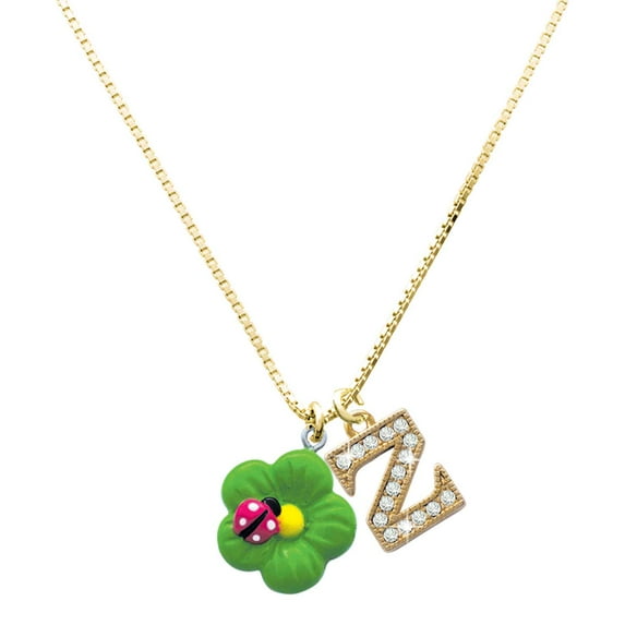 Delight Jewelry Resin Lime Green Daisy Flower with Hot Pink Ladybug ...