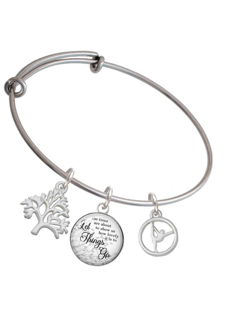 Delight Jewelry Silhouette Gymnast Disc - Raised Leg Split Silvertone ...