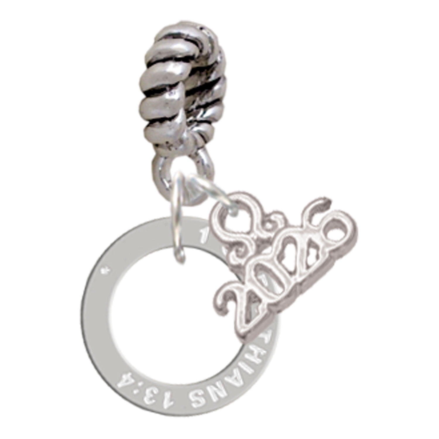 Delight Jewelry Silver Plated Corinthians 13:4 Eternity Ring - Rope ...
