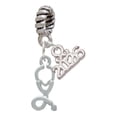 Delight Jewelry Silver Plated Stethoscope - Rope Charm Bead Dangle with ...