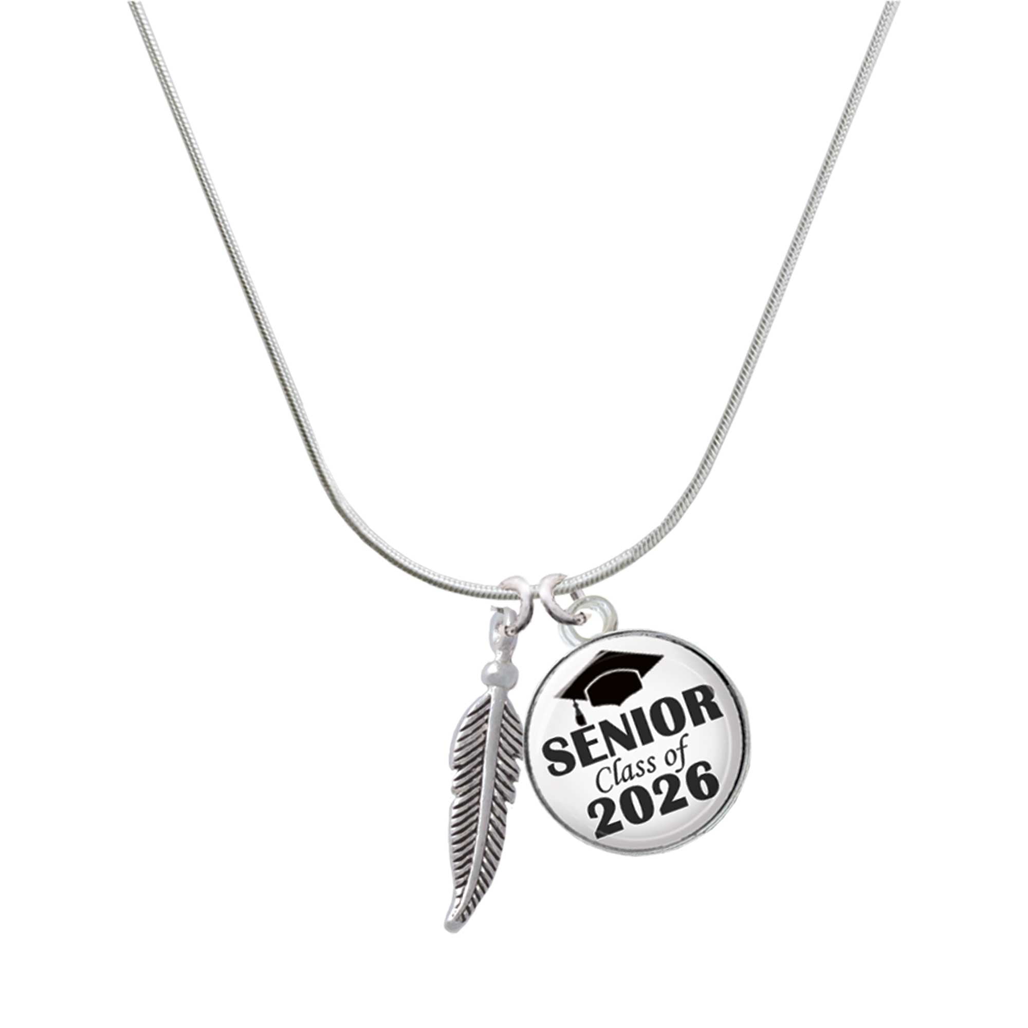 Delight Jewelry Silver-tone 3-D Feather - Silvertone Senior Class of ...