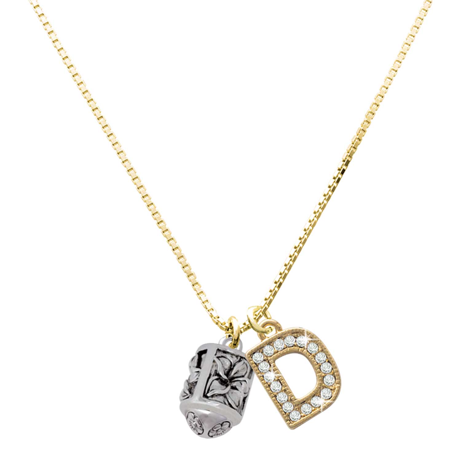 Delight Jewelry Silver-tone Antiqued Plumeria Flowers Spinner with a ...