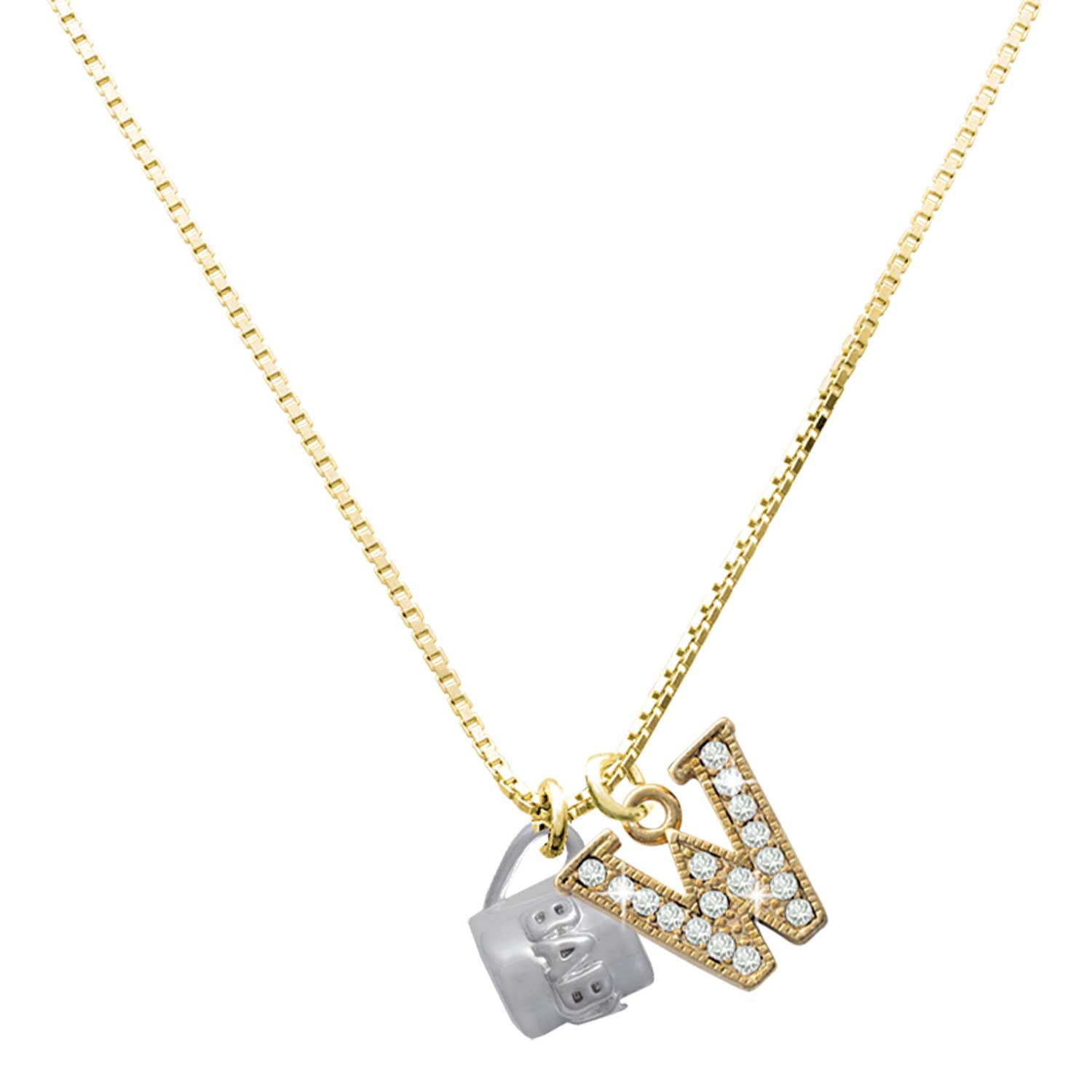 Delight Jewelry Silver-tone Baby Cup with Crystal - Large Goldtone ...