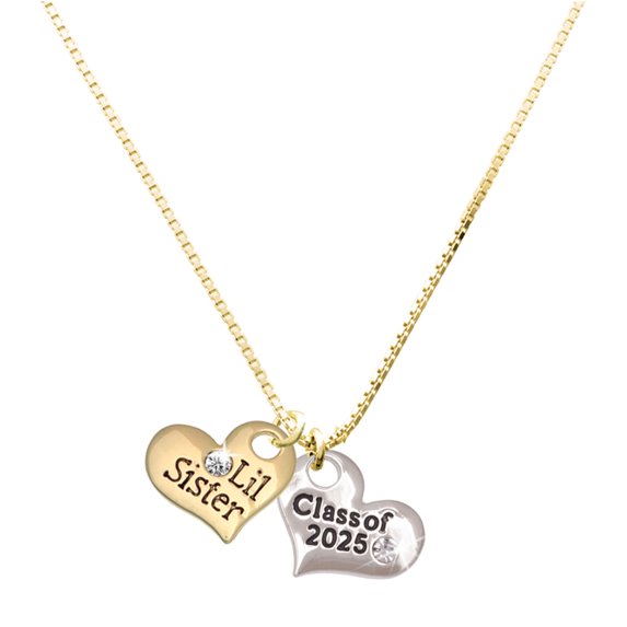 Delight Jewelry Silver-tone Class of 2025 Heart - Large Goldtone Lil ...
