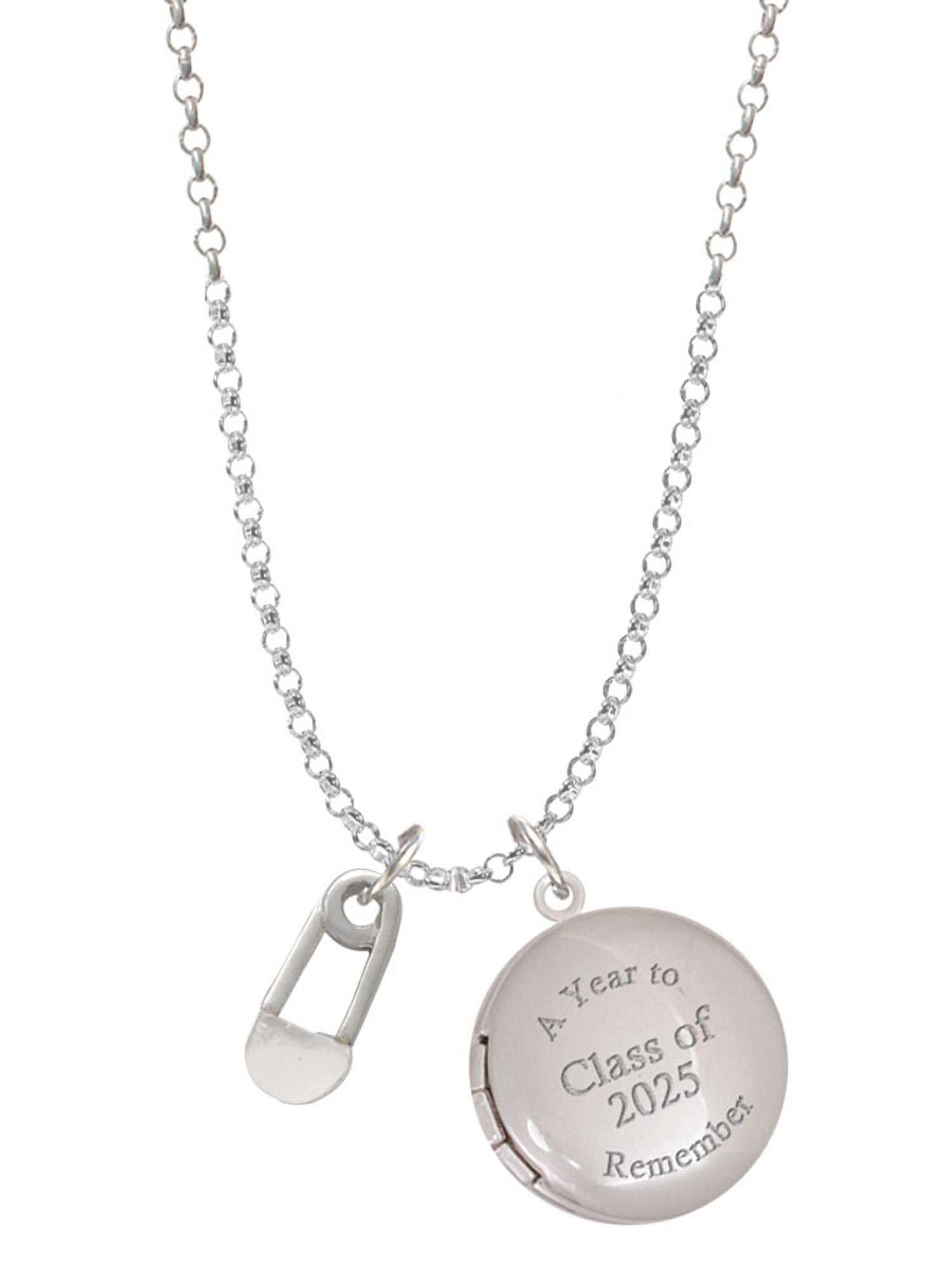 Delight Jewelry Silver-tone Clear Frosted Baby Safety Pin - Class of ...