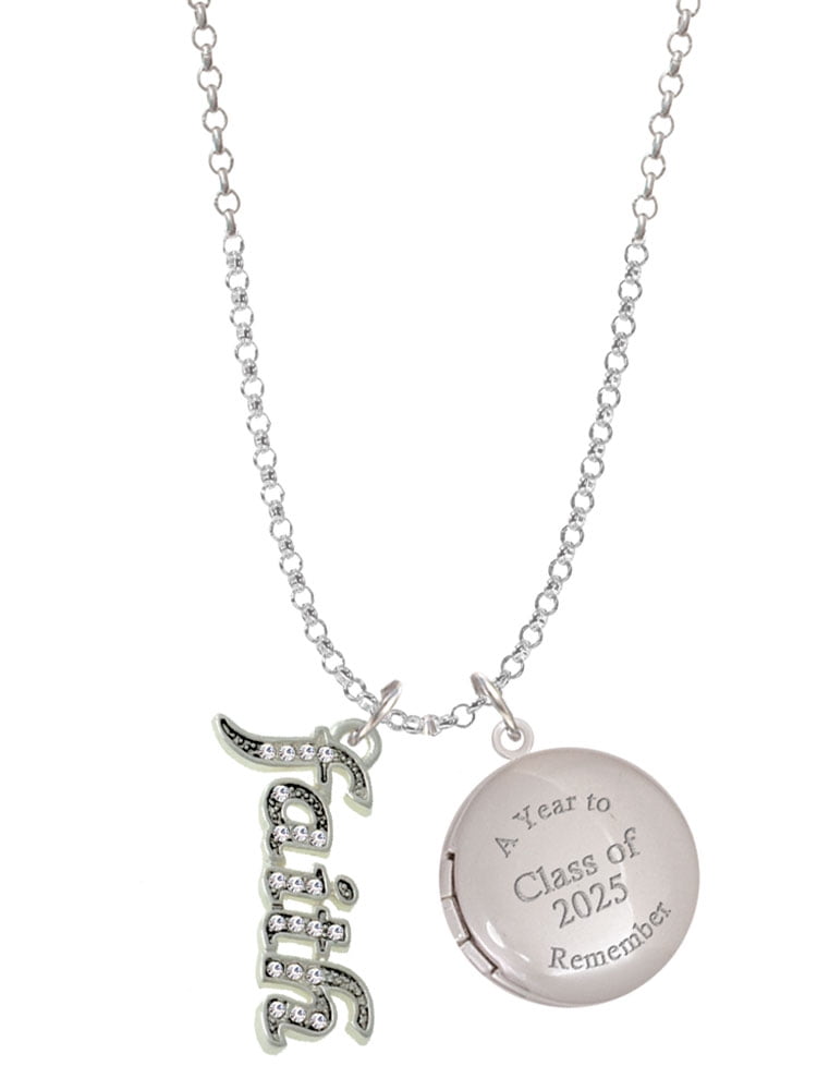 Delight Jewelry Silver-tone Crystal Script ''Faith'' - Class of 2025 ...