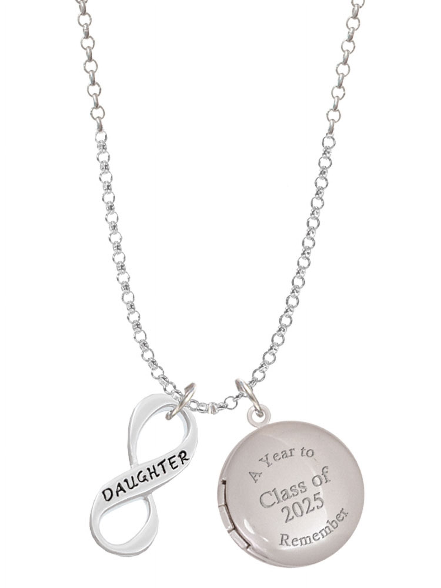 Delight Jewelry Silver-tone Daughter Infinity Sign - Class of 2025 Year ...