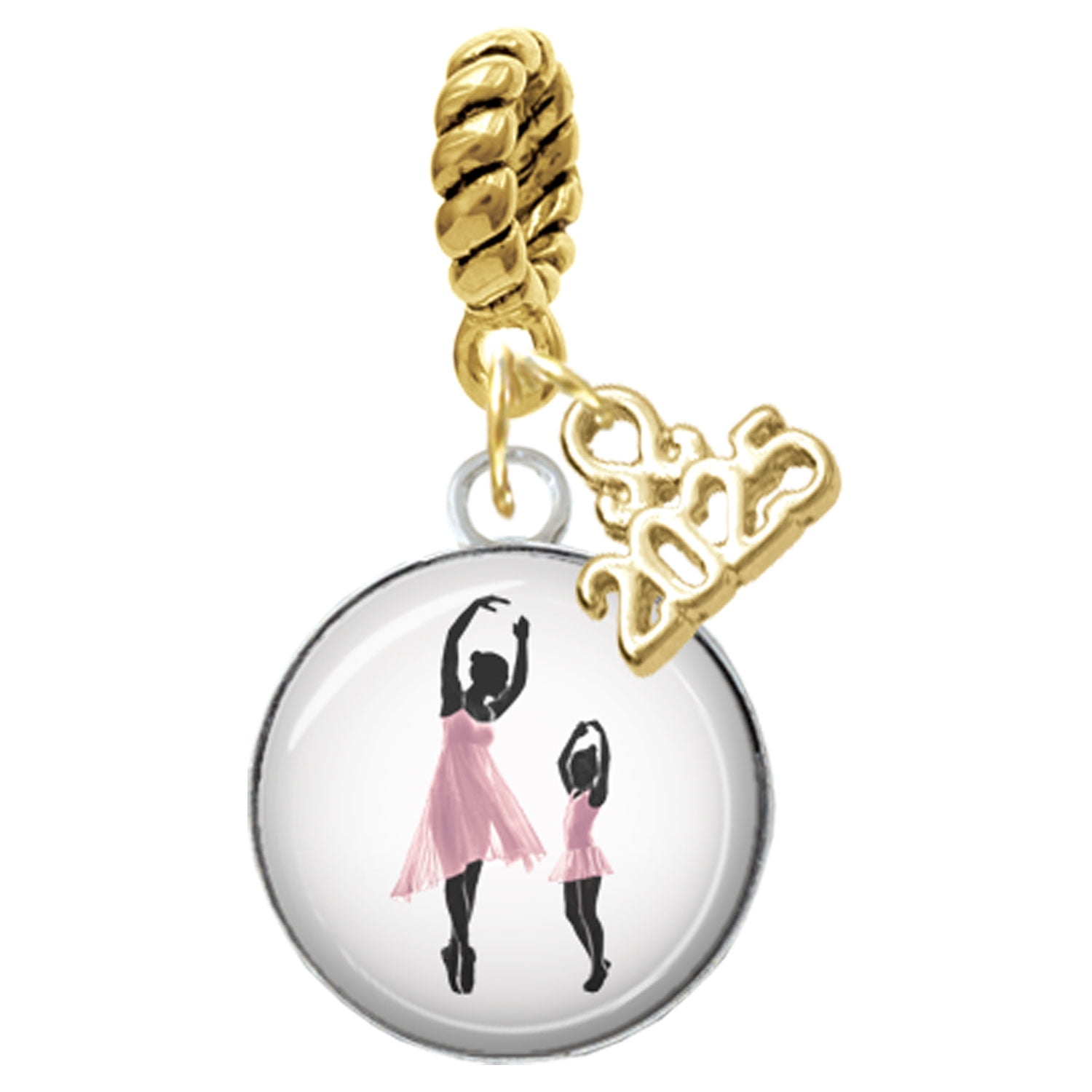 Delight Jewelry Silver-tone Domed Ballet Dance Instructor - Gold-tone ...