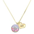 Delight Jewelry Silver-tone Domed Multi Color RNA - Large Goldtone Aunt ...