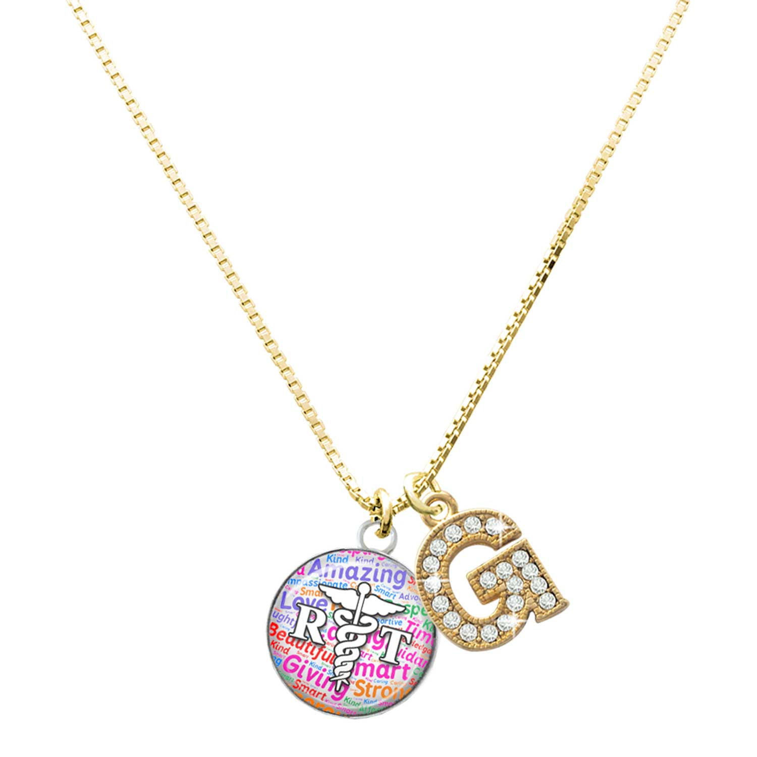 Delight Jewelry Silver-tone Domed Multi Color RT and a Large Goldtone ...