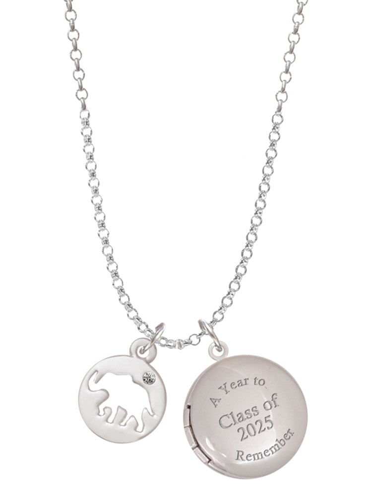 Delight Jewelry Silver-tone Elephant Silhouette - Class of 2025 Year to ...