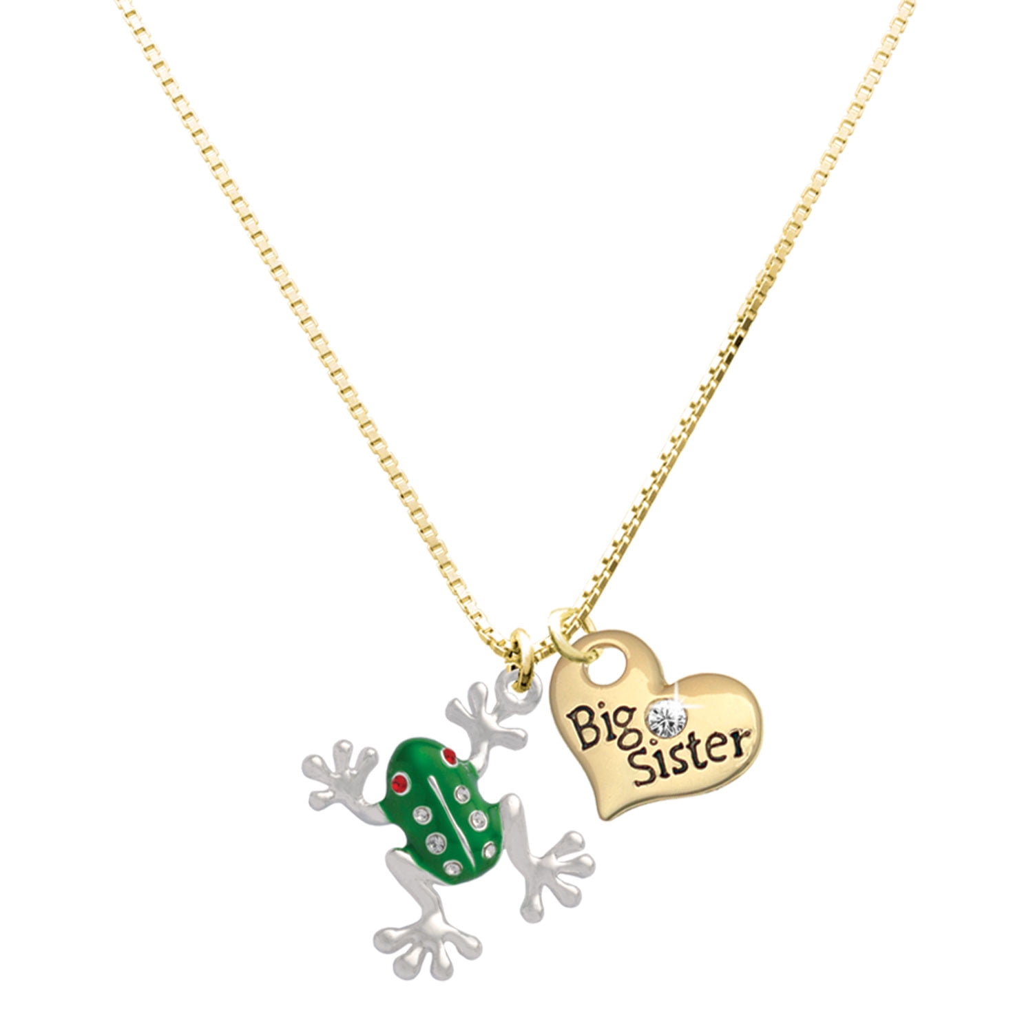 Delight Jewelry Silver-tone Green Frog with Crystals - Large Goldtone ...