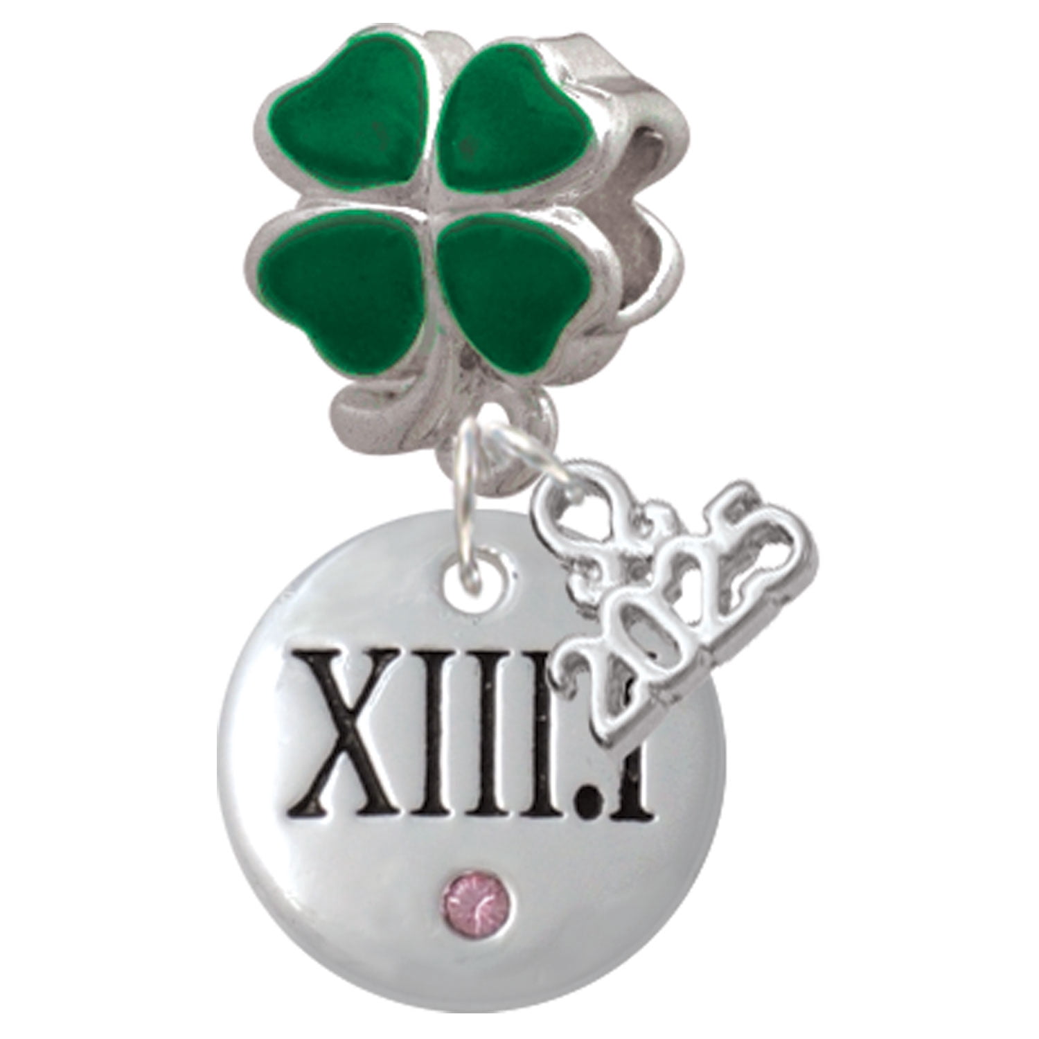 Delight Jewelry Silver-tone Half Marathon with Pink Crystal Roman ...