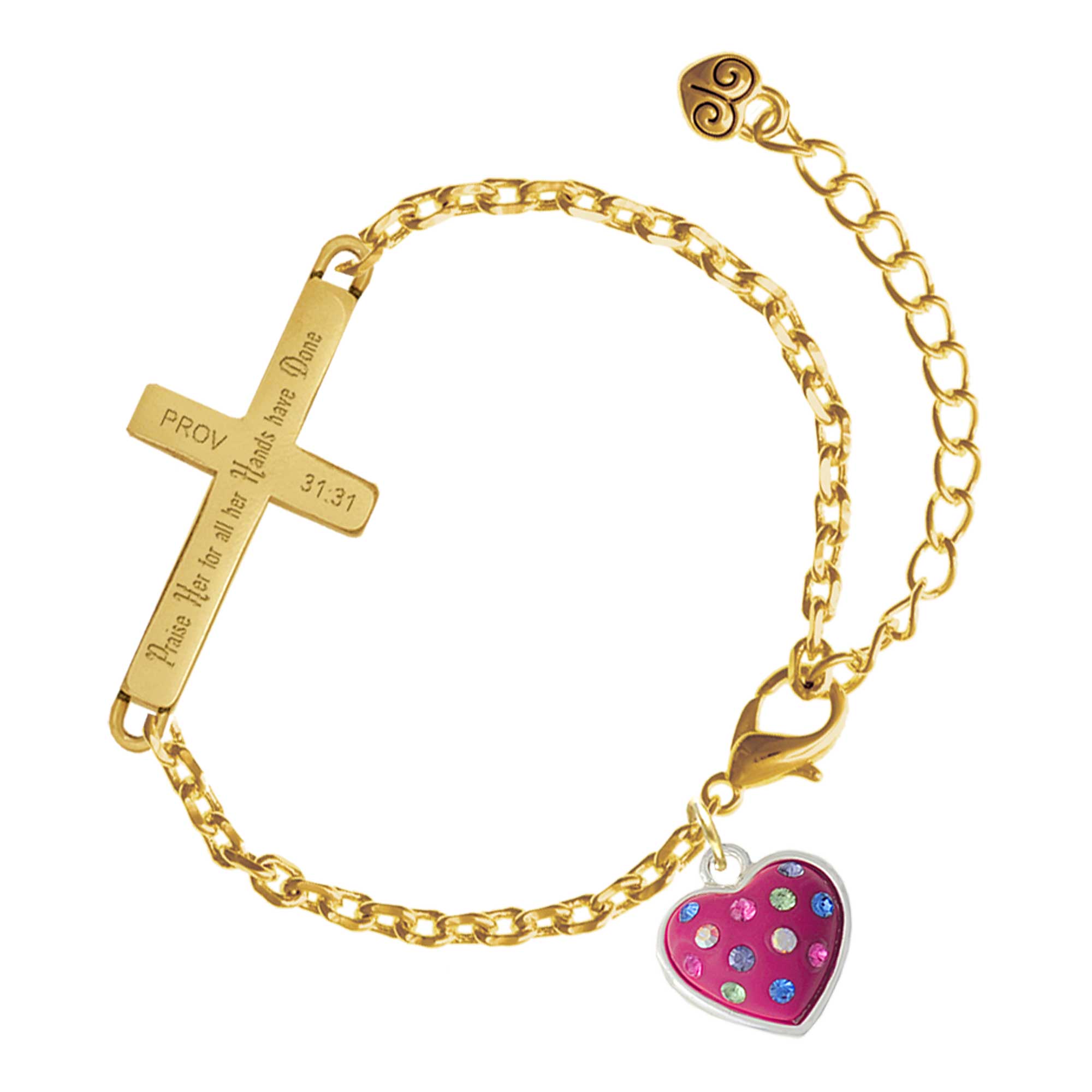 Delight Jewelry Silver-tone Hot Pink Resin Heart in Frame - Gold Tone ...