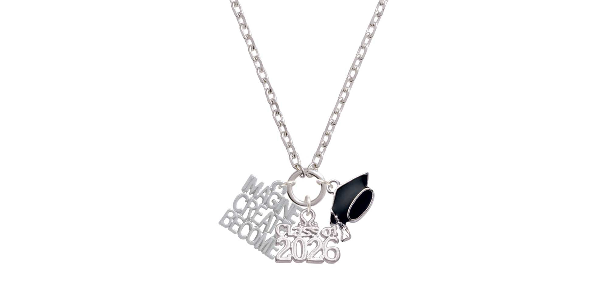 Delight Jewelry Silver-tone Imagine Create Become - Class of 2026 ...